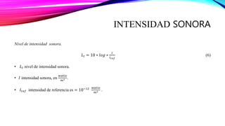 Intensidad y resonancia sonora | PPTX