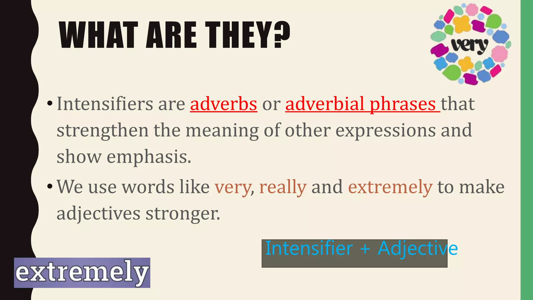 Intensifiers | PPTX
