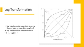 Intensity transformation & histogram processing | PPTX