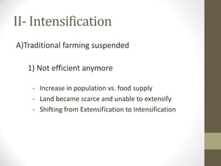 Intensive agriculture and the environment | PPTX