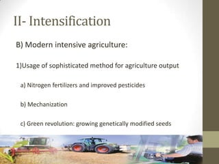 Intensive agriculture and the environment | PPTX