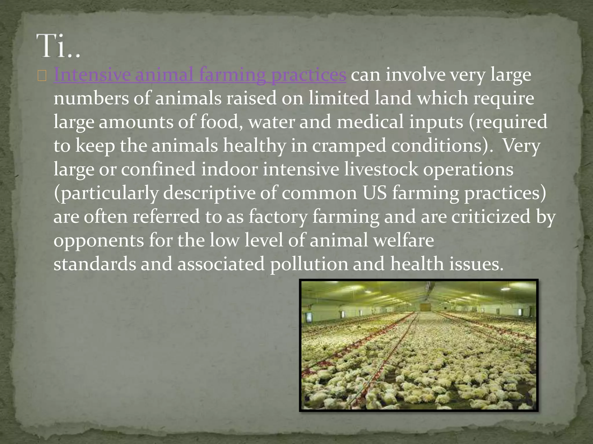 Intensive and extensive farming | PPTX