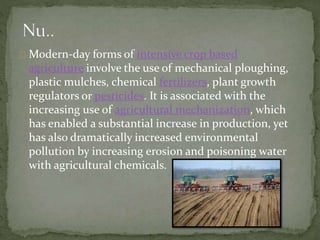 Intensive and extensive farming | PPTX