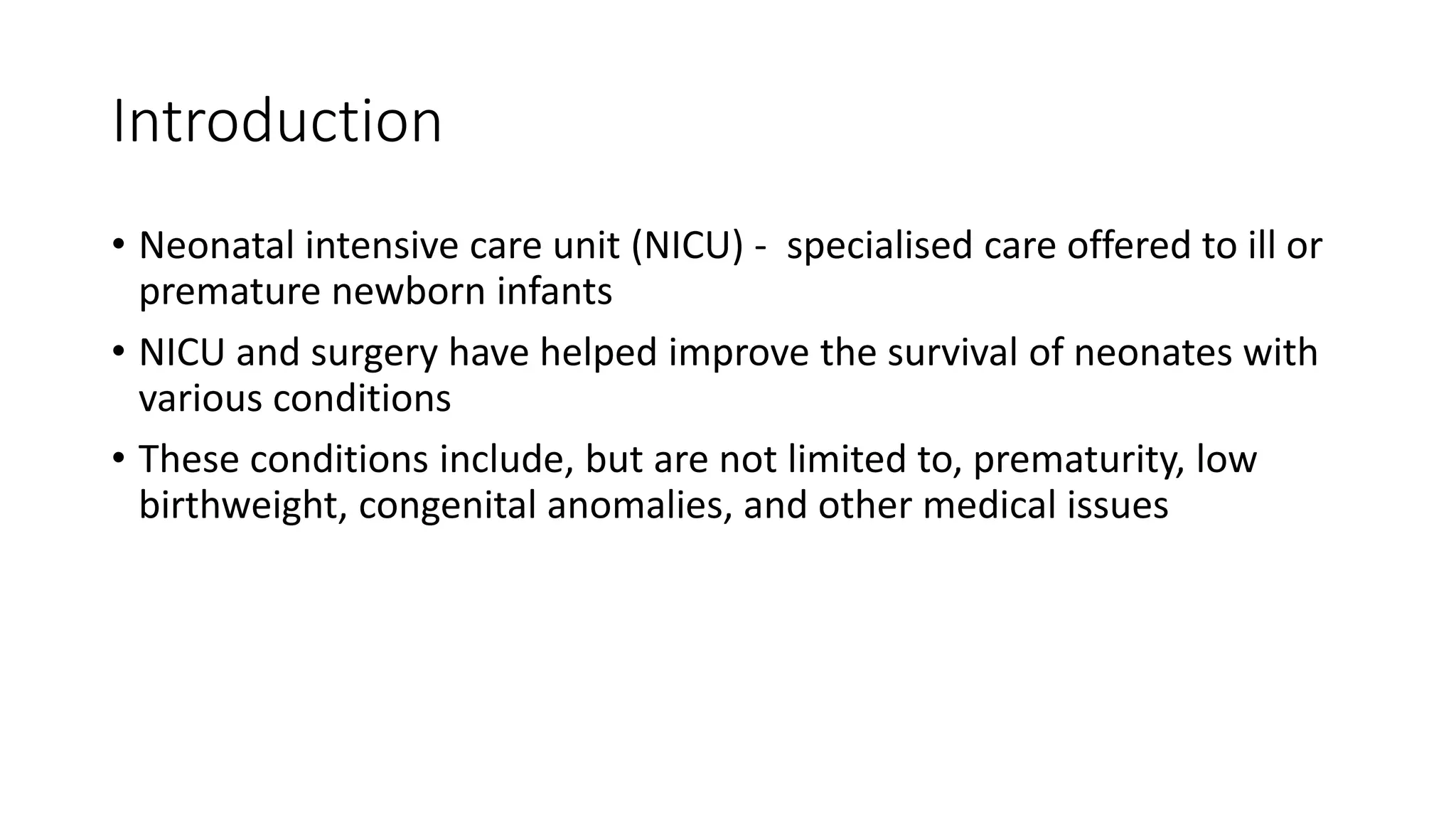 Intensive care in neonates | PPTX