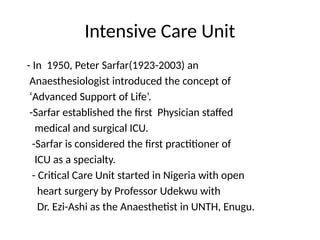 Intensive Care Unit Anaesthesiology.pptx