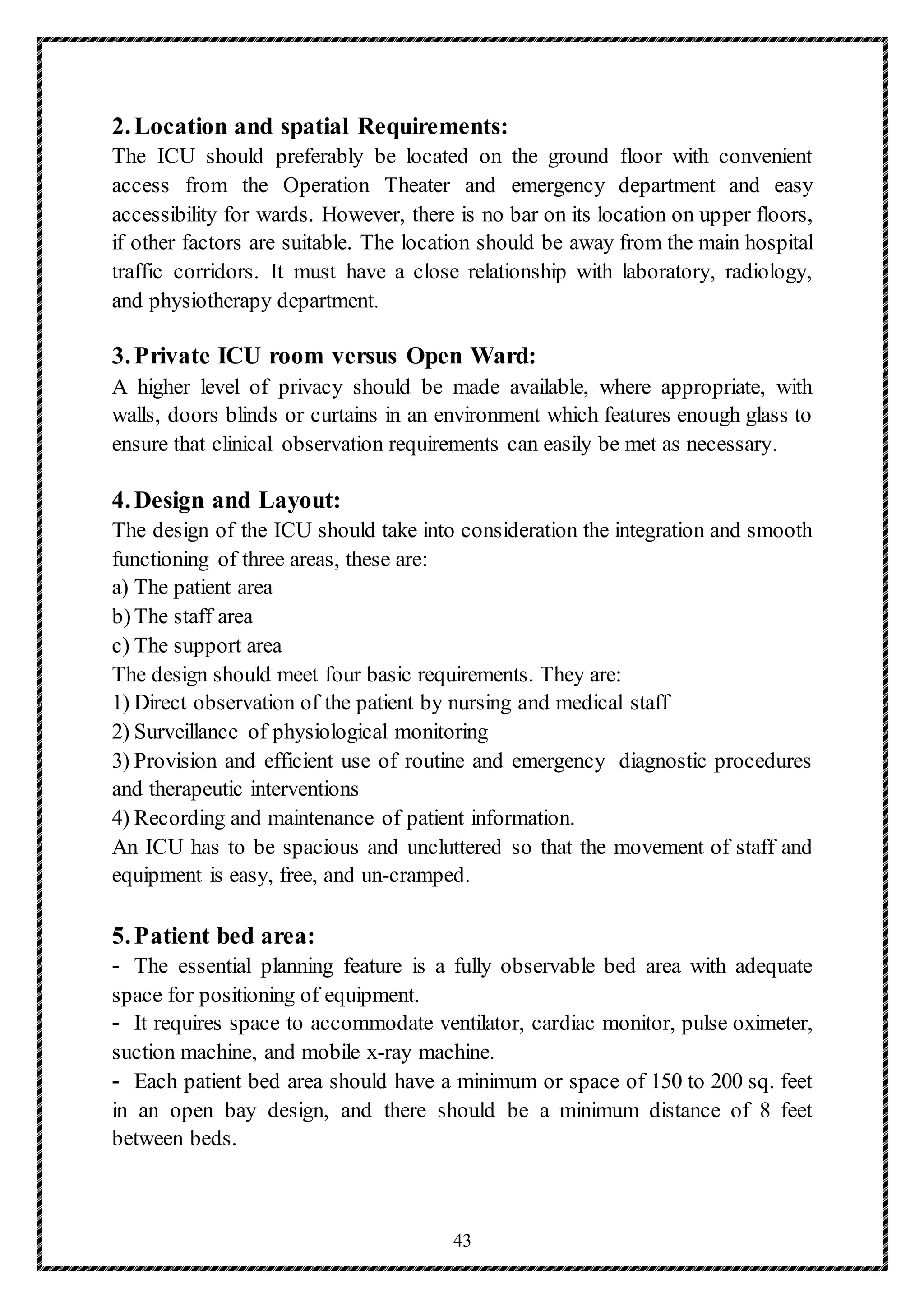 Intensive care unit design | DOC