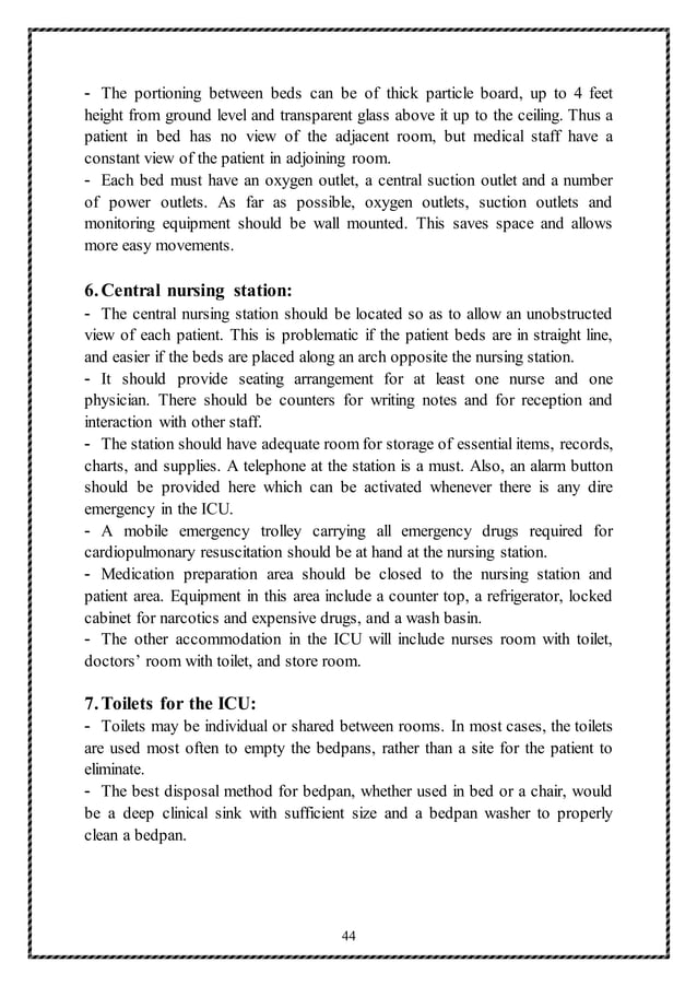 Intensive care unit design | DOC | Healthcare Industry | Industries