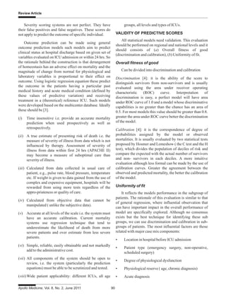 Intensive Care Unit Scoring Systems | PDF