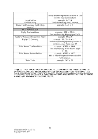 Intensive English Curriculum - Elementary | PDF