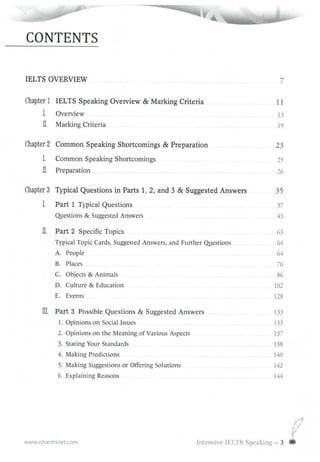Intensive ielts speaking | PDF