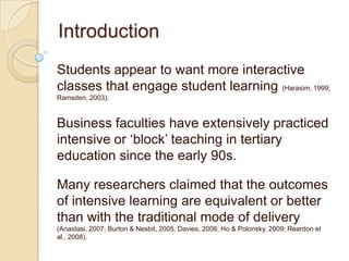 Intensive learning presentation | PPTX