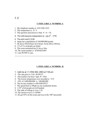 Intensive listening activities | DOC