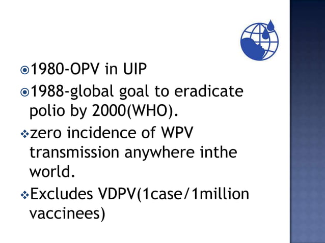 Intensive pulse polio immunisation | PPTX