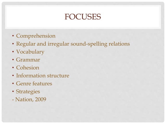 Intensive Reading: Methods and Strategies | PPTX