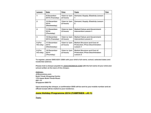 Economics Tuition | PPT