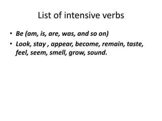 Intensive verb | PPT