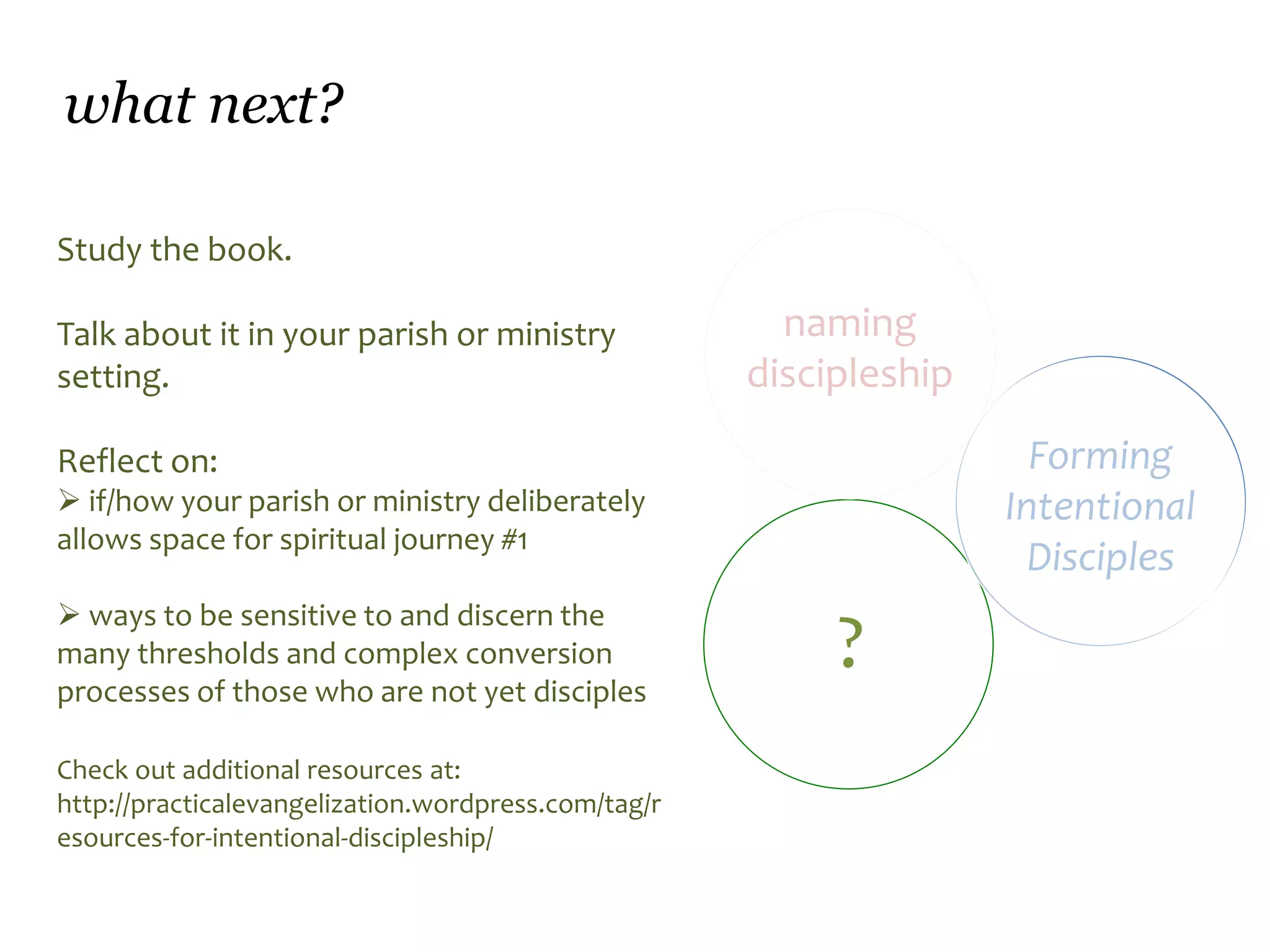 Intentional discipleship | PPTX