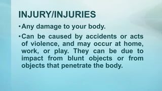 Intentional Injury Prevention, Safety and First Aid.pptx