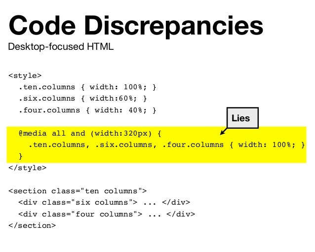 Intentionally dealing with responsive design