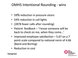 Annette Bartley: Making it happen - Intentional Rounding | PPT