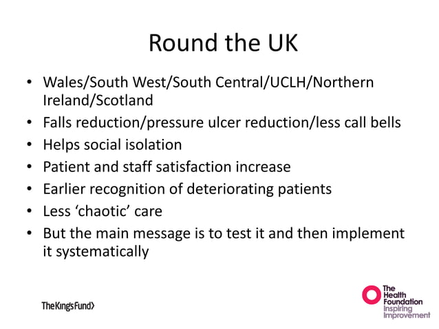 Annette Bartley: Making it happen - Intentional Rounding | PPT ...