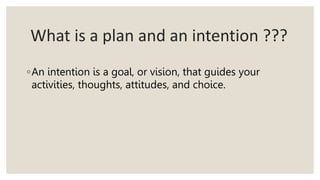 Intentions ppt.for English Speaking Skills | PPTX