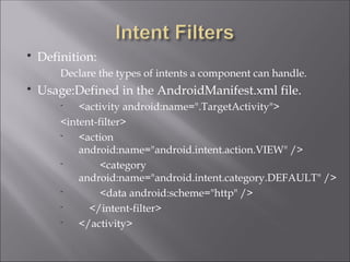 Types of intents in android application development | PPT