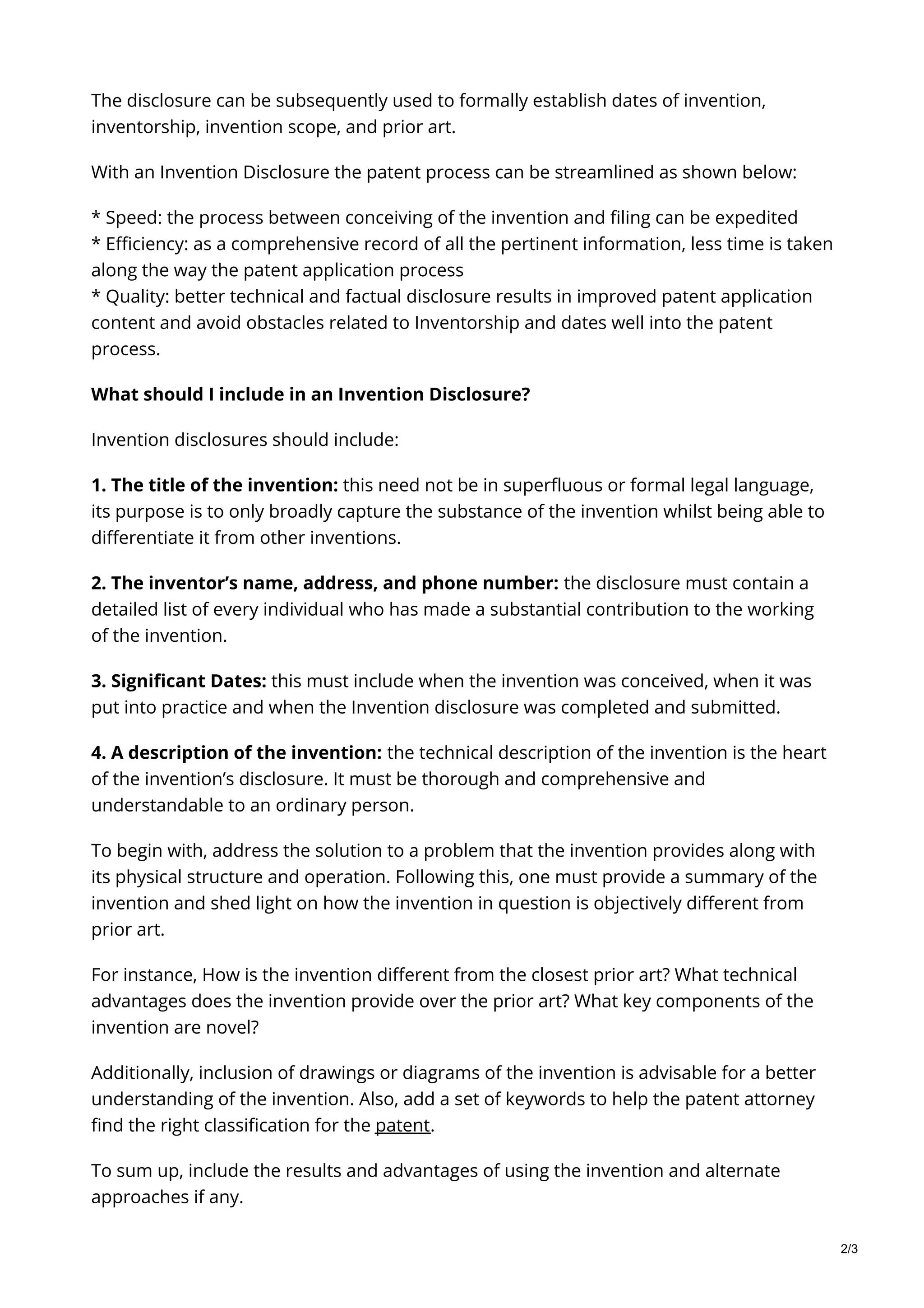 How To Write An Invention Disclosure | PDF