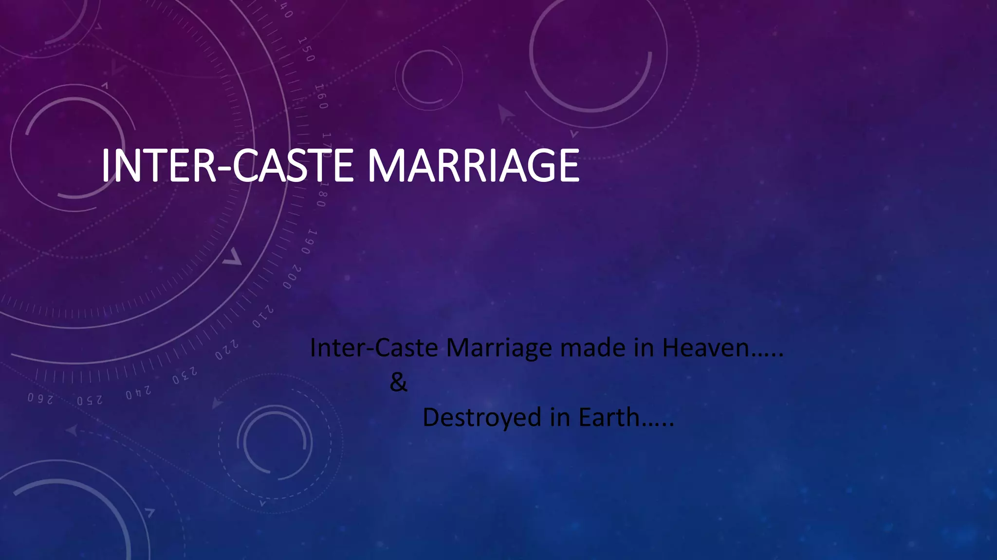 Inter caste marriage | PPTX