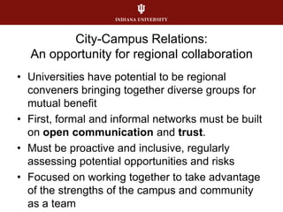 University-Community Partnerships: Economic Development | PPTX