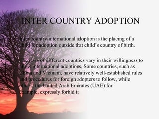 Inter Country Adoption | PPTX