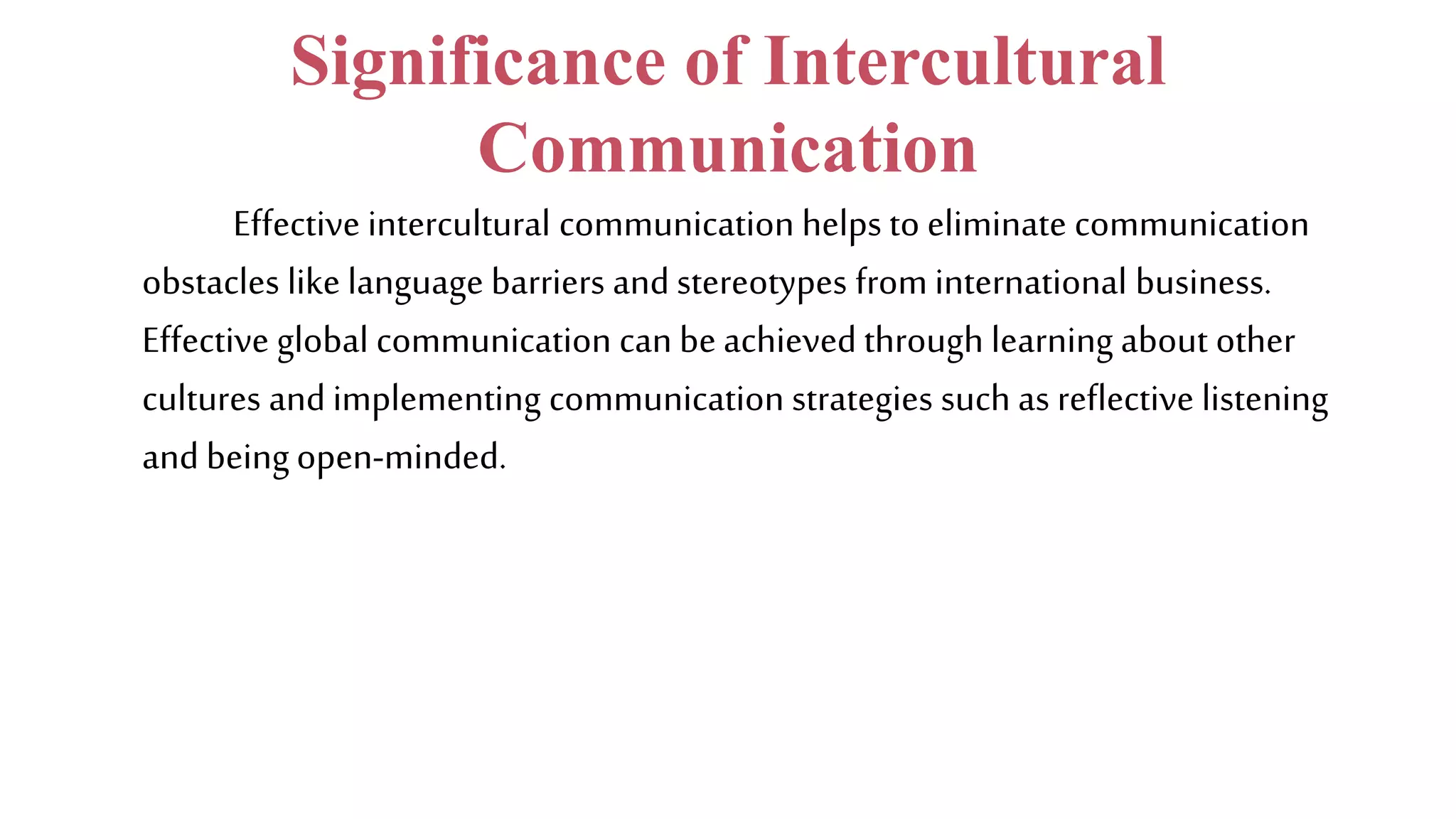 Intercultural Communication | PPTX