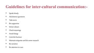 Intercultural Communication | PPTX
