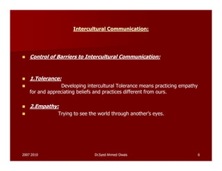 Inter Cultural Communication. | PDF