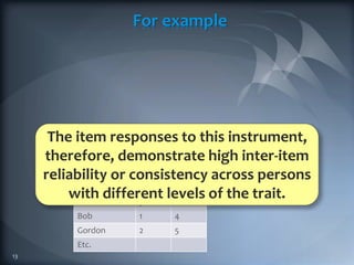 Inter item reliability with surveys | PPT