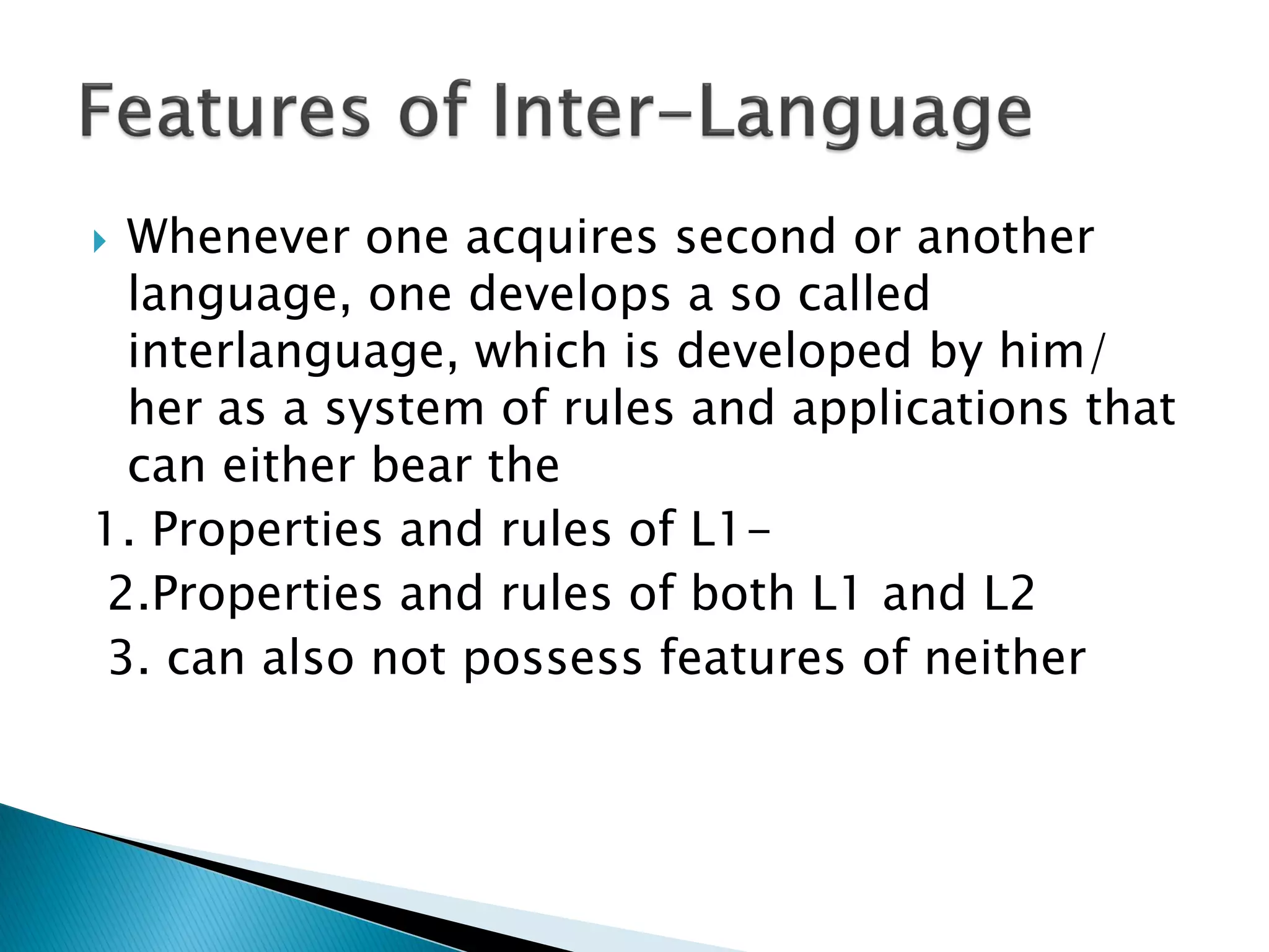 Inter language theory | PDF