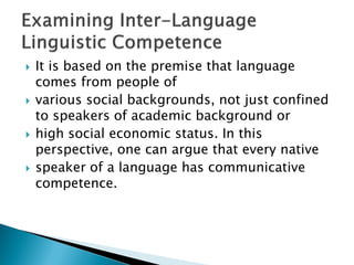 Inter language theory | PDF