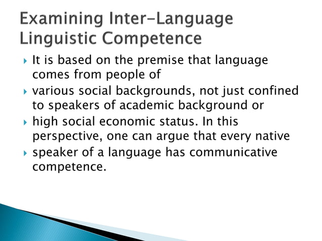 Inter language theory | PDF