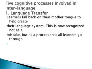 Inter language theory | PDF