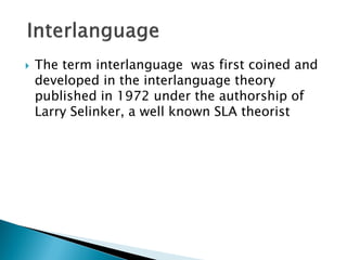 Inter language theory | PDF