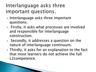 Inter language theory | PPT
