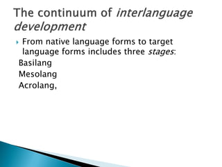 Inter language theory | PDF