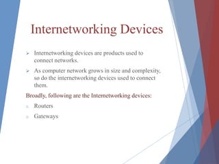 Inter networking | PPT