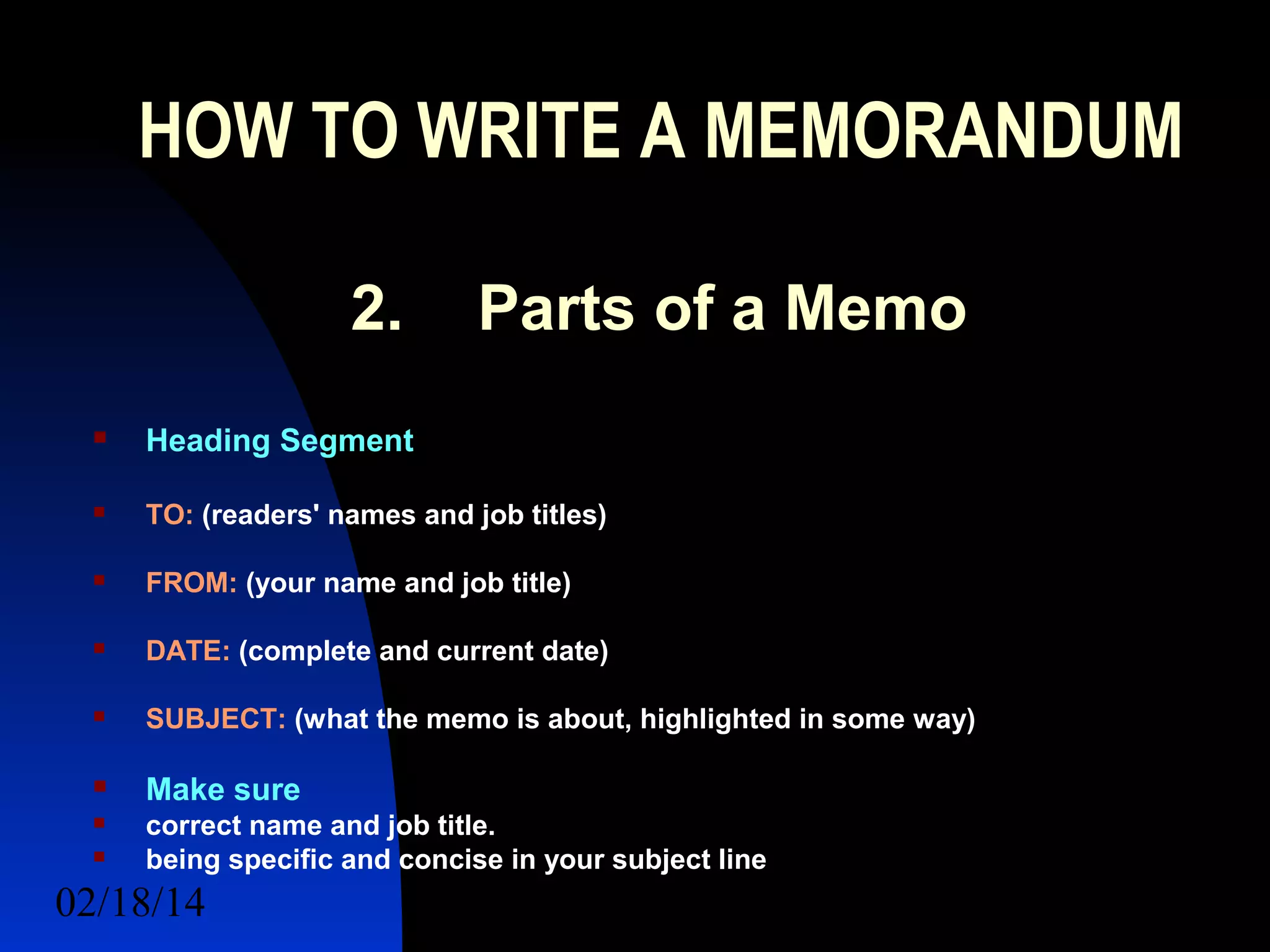 Inter office memorandum and informal (short) report | PPT