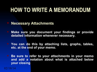 Inter office memorandum and informal (short) report | PPT