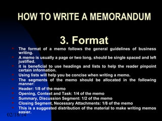 Inter office memorandum and informal (short) report | PPT