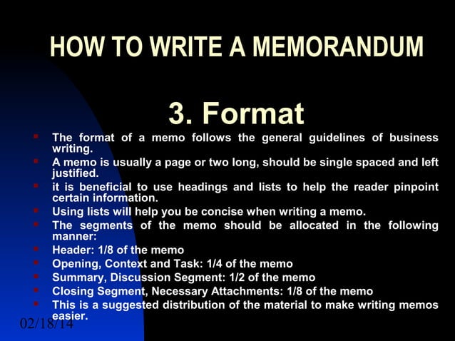 Inter office memorandum and informal (short) report | PPT