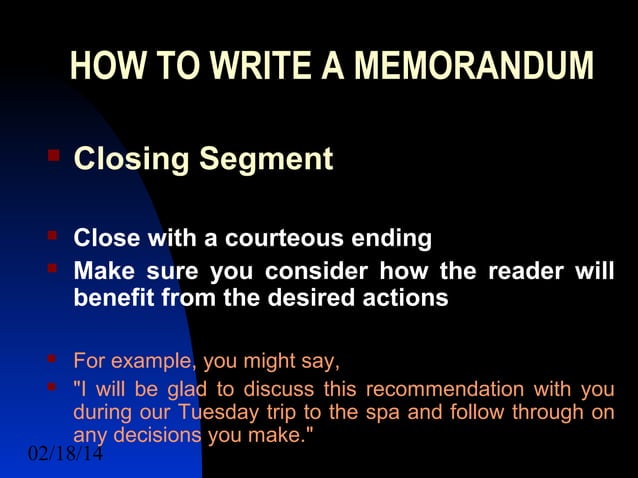 Inter office memorandum and informal (short) report | PPT