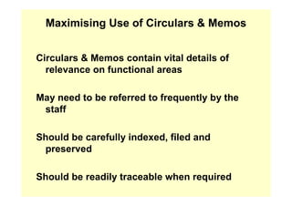 Inter office written communication | PDF