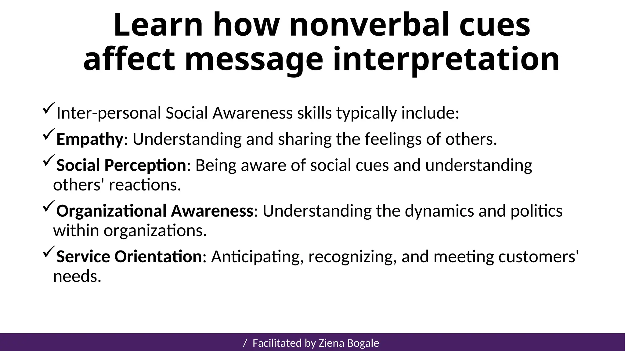 Inter-personal Social Awareness- for Intelligence | PPT